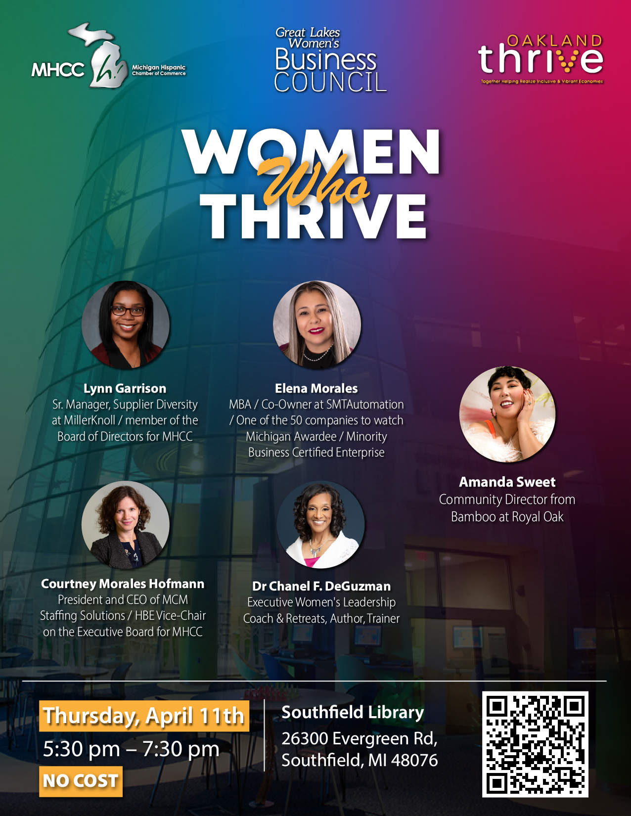 Women Who Thrive Oakland Thrive Mhcc And Great Lakes Wbc Partner